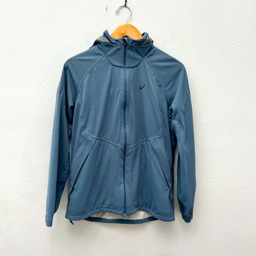 Asics Accelerate S2 Running Blue Gray Jacket - Gem